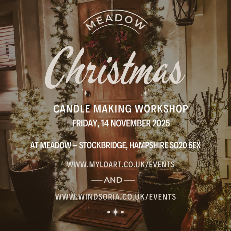 Christmas Candle Making Workshop 14/11/25 at Meadow, Stockbridge, Hamp ...